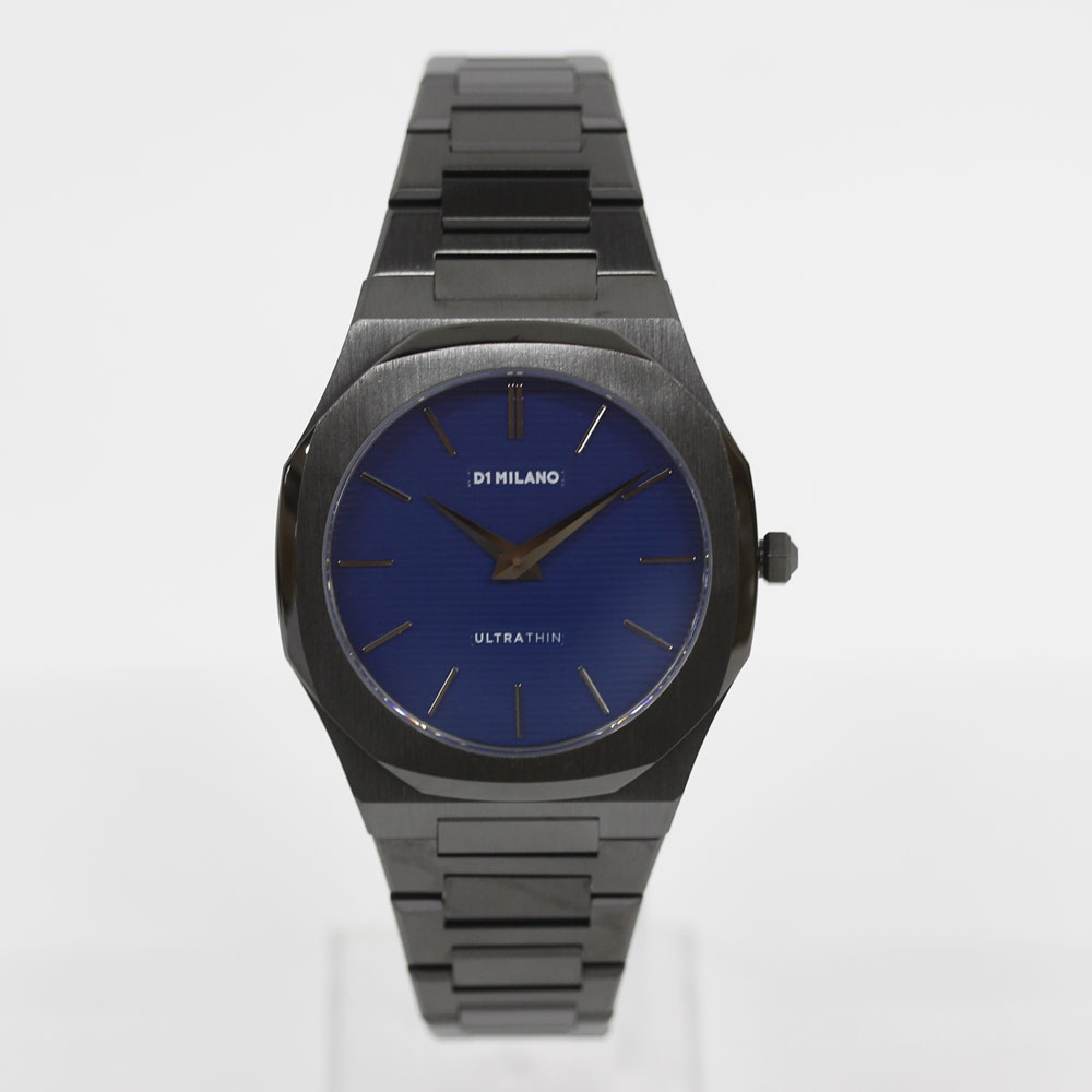 D1 MILANO Ultra Thin 40mm Petro Blue UTBJ12 Analog Quartz Sapphire ...